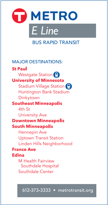 Metro Transit Opens New E Line BRT Service - Hill & Lake Press